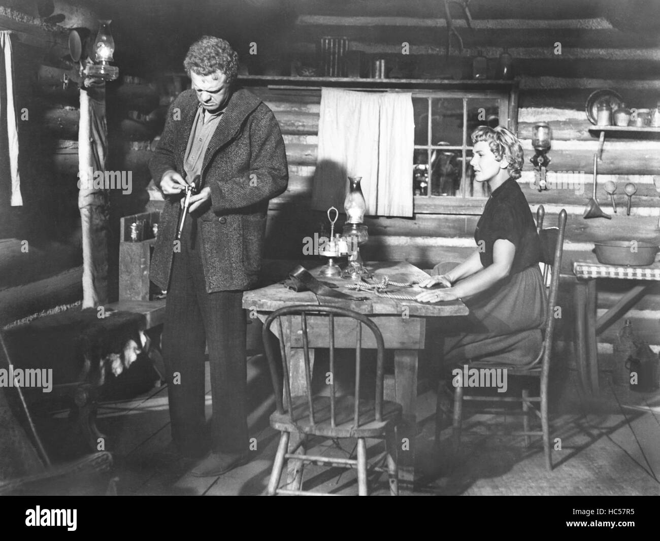SHANE, from left: Van Heflin, Jean Arthur, 1953 Stock Photo - Alamy