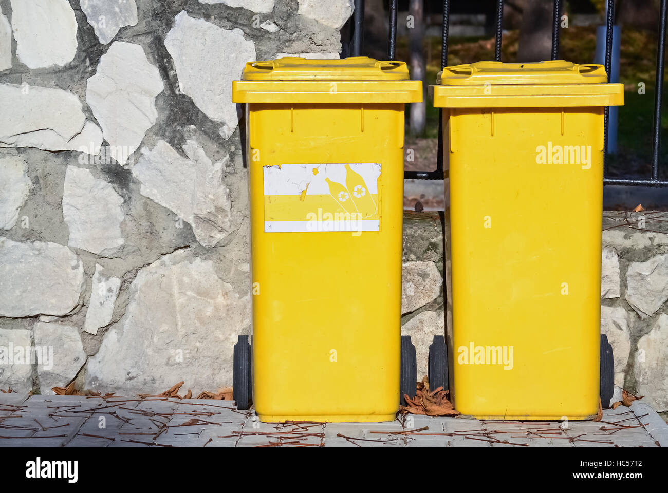 Two recycle bin on hi-res stock photography and images - Alamy