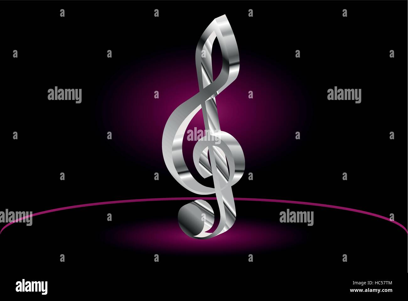 Key of violin Stock Vector Images - Alamy