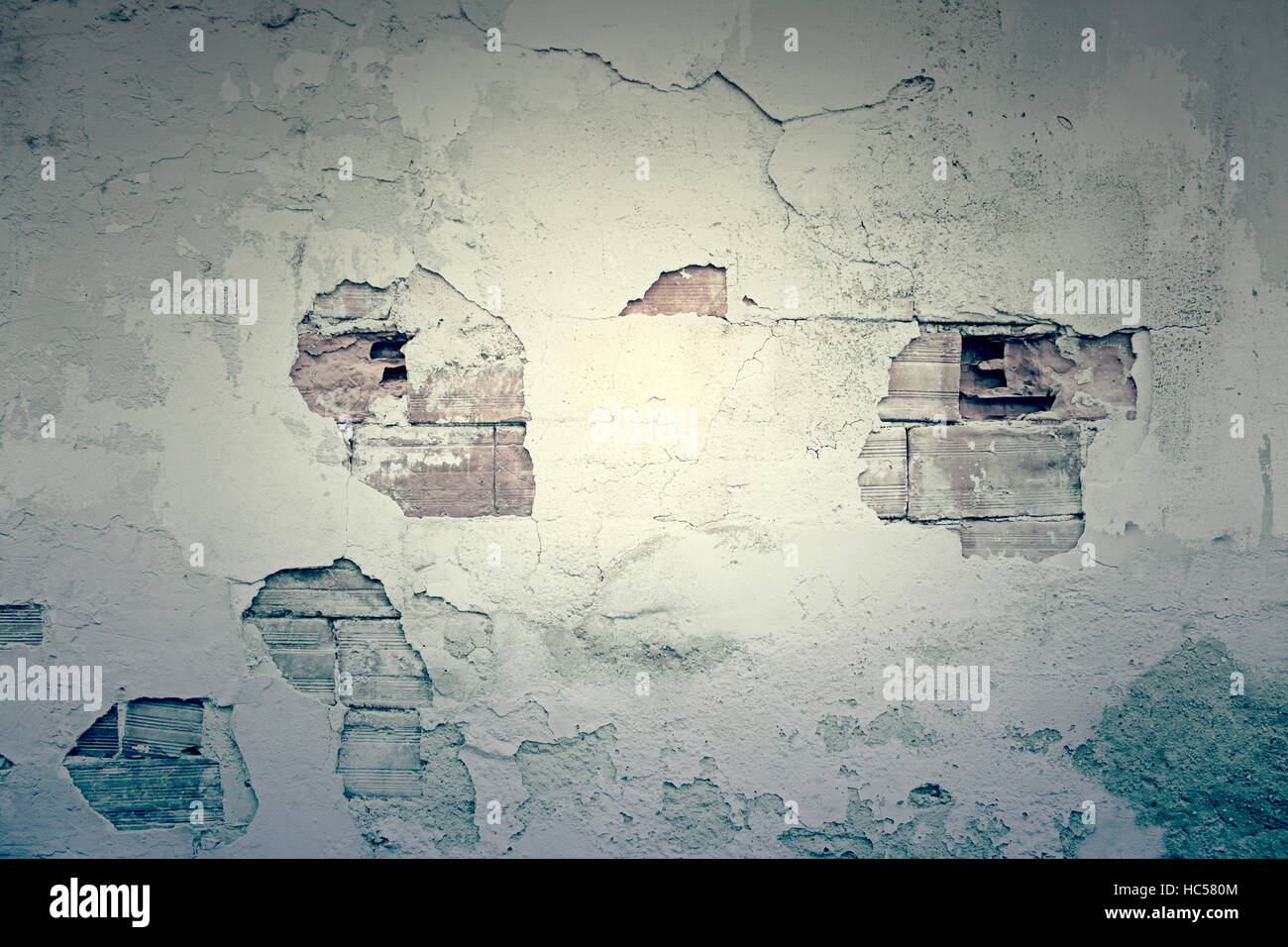 Broken brick wall urban building, construction Stock Photo - Alamy