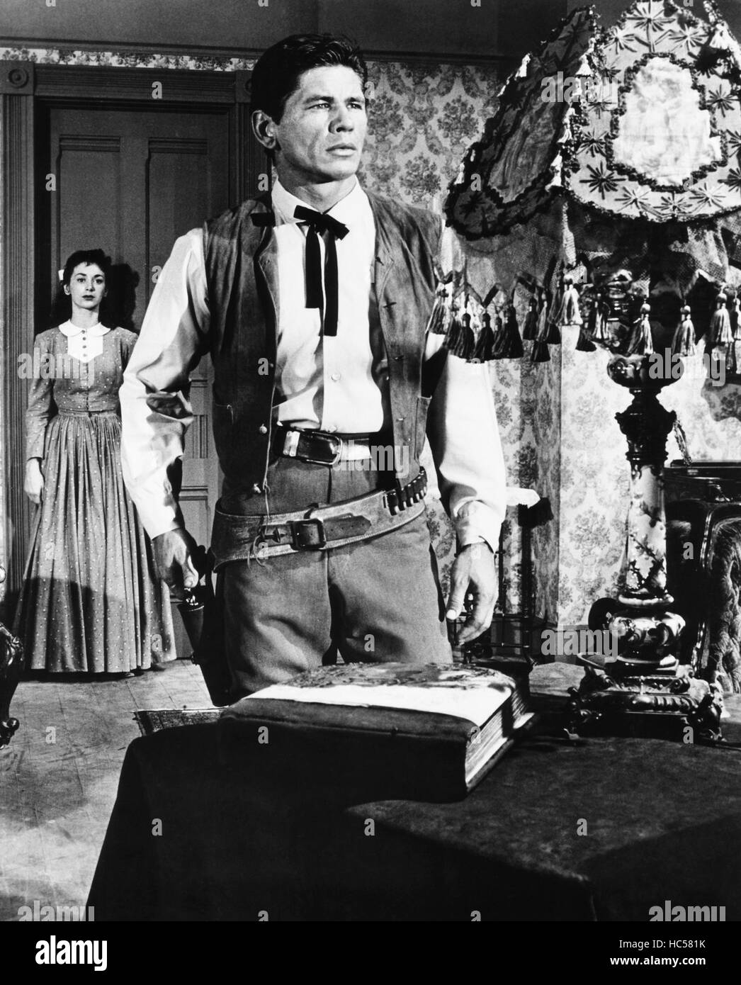 SHOWDOWN AT BOOT HILL, from left: Fintan Meyler, Charles Bronson, 1958 ...