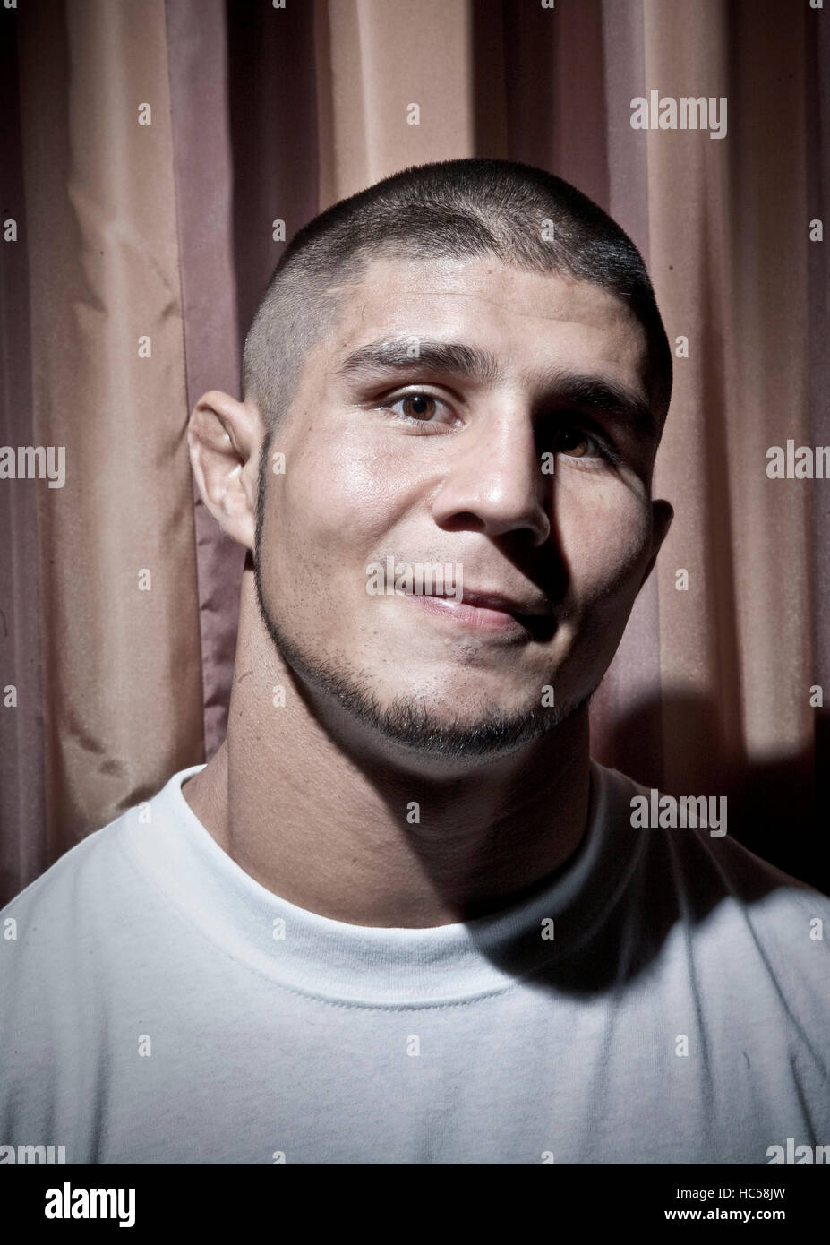 UFC fighter Joe Stevenson in Los Angeles, California on October 21 ...