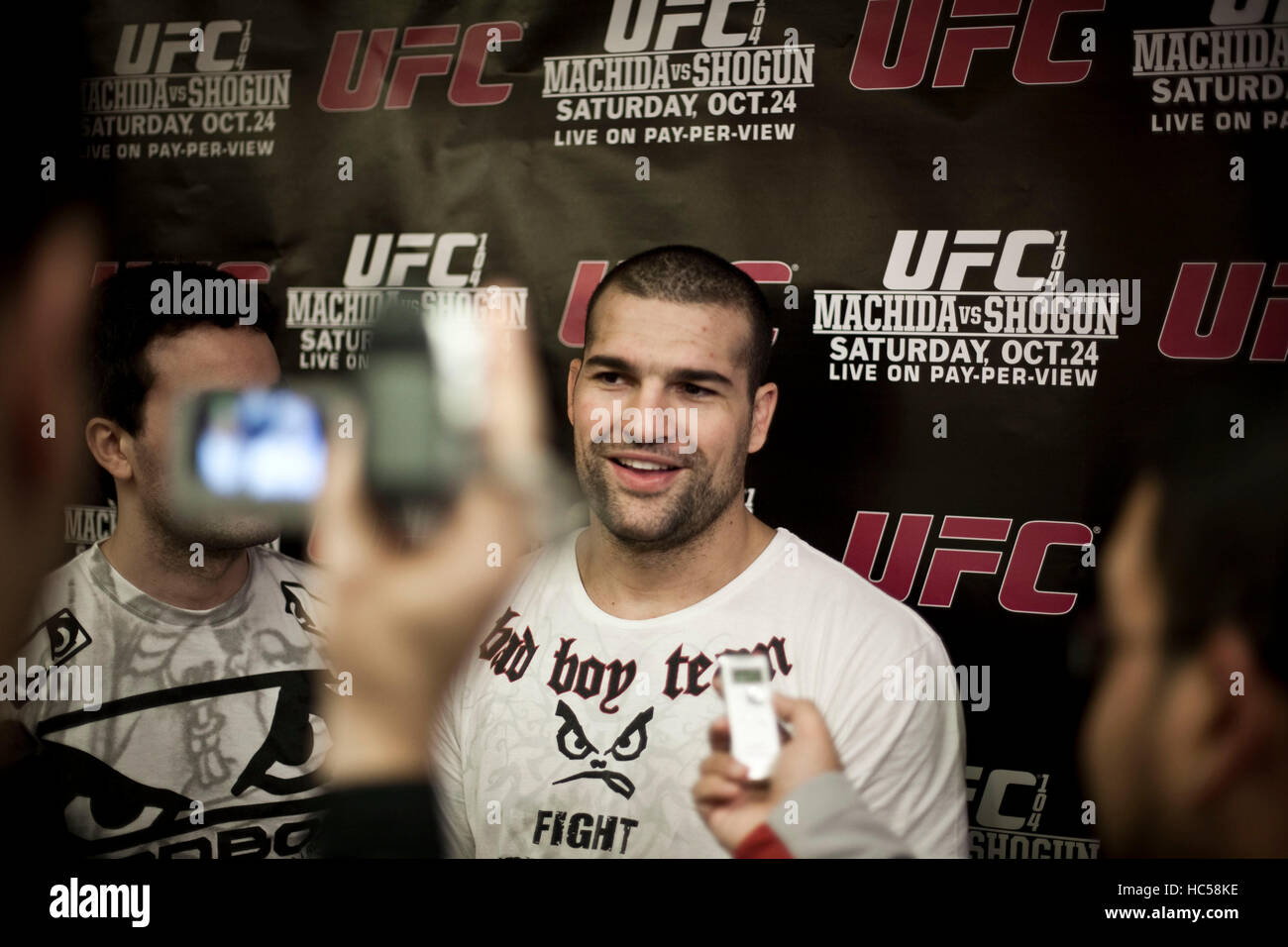 UFC fighter Mauricio "Shogun" Rua in Los Angeles, California on October ...