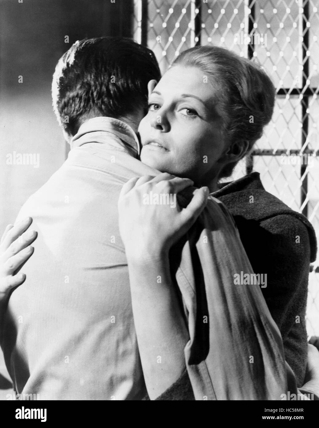 SHOCK CORRIDOR, Constance Towers, embracing Peter Breck, 1963 Stock ...