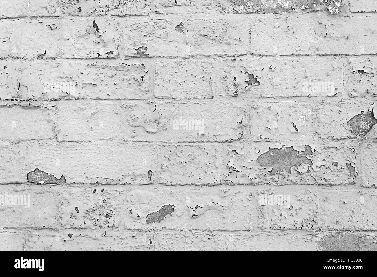Bricks with breaks in urban building surface Stock Photo - Alamy