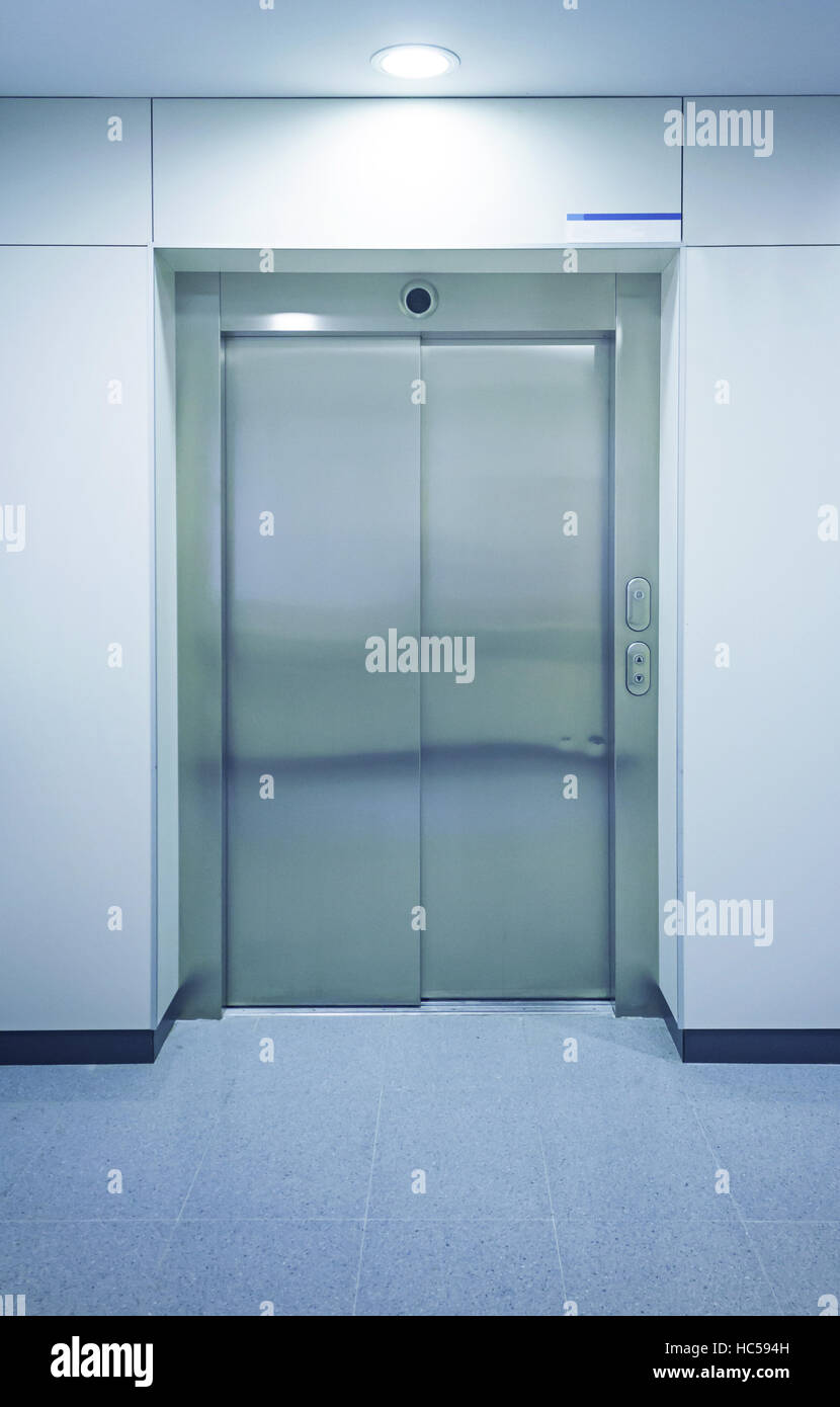 Hospital elevator inside the hall, building Stock Photo - Alamy