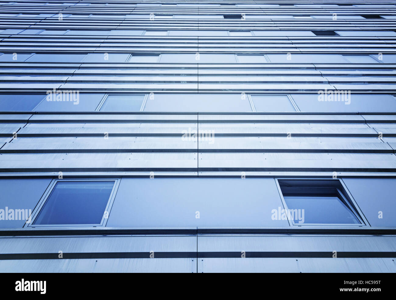 Modern steel building design, construction and architecture Stock Photo ...