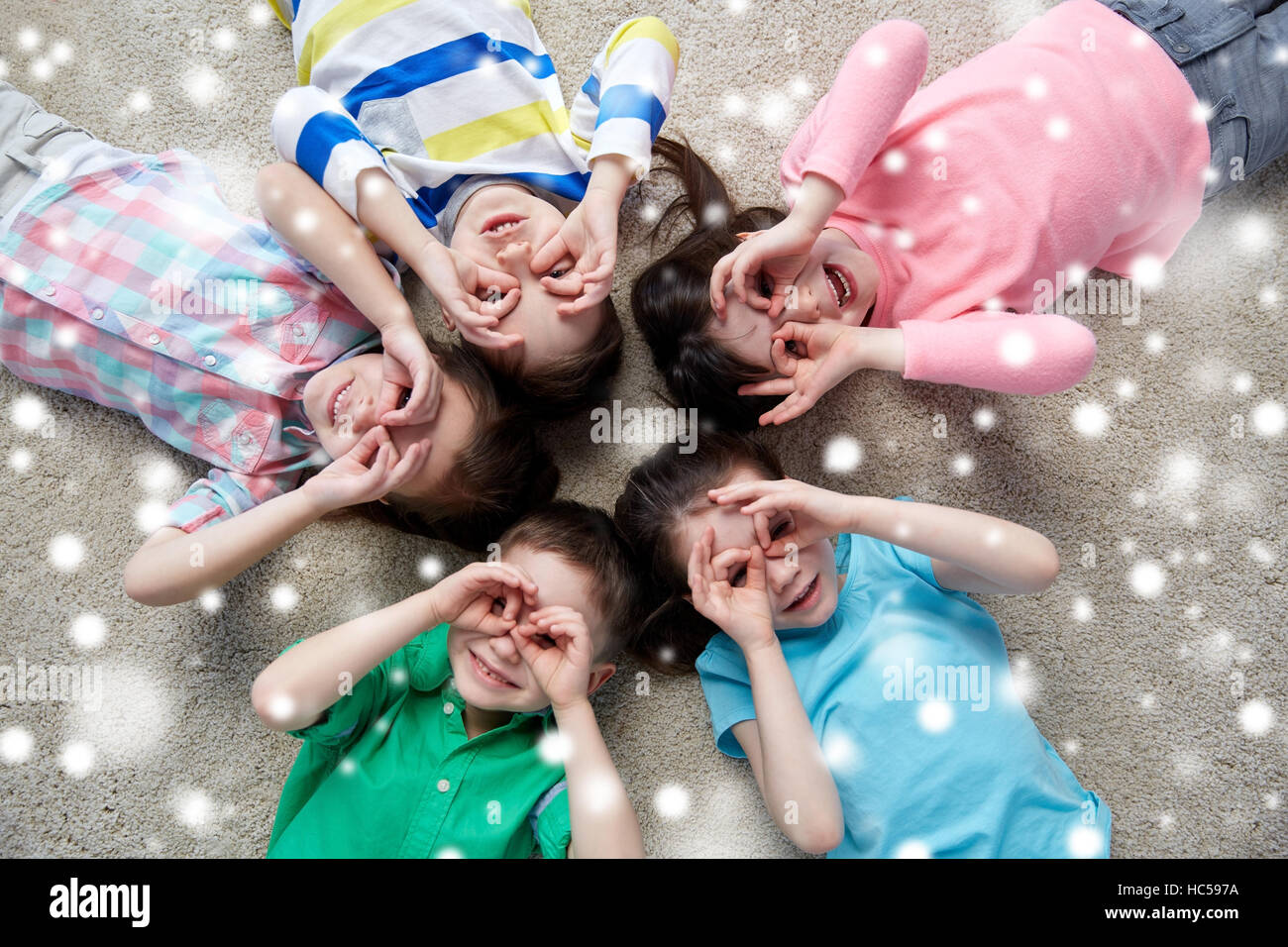 happy children making faces and having fun Stock Photo - Alamy