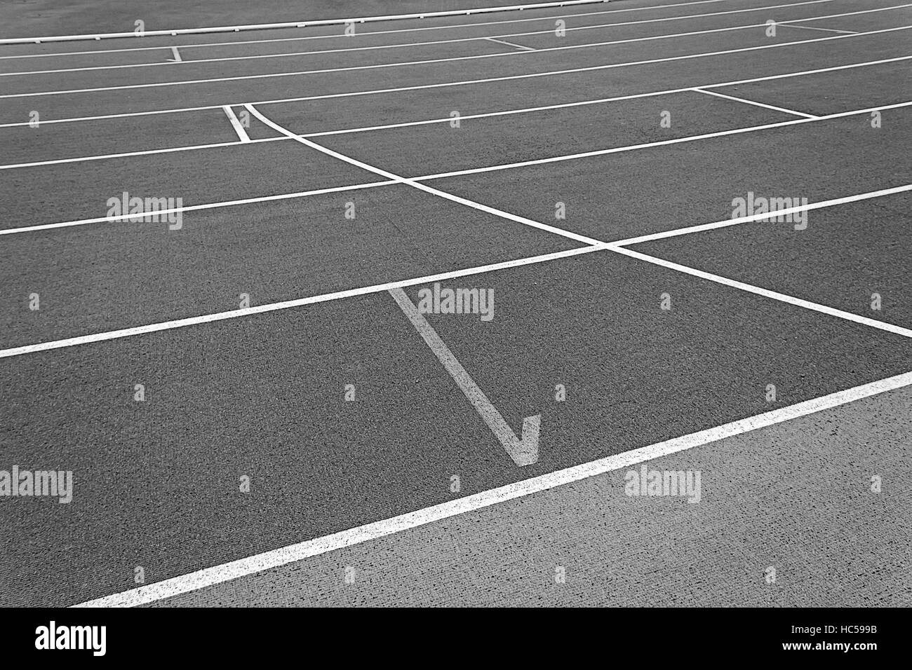 Athletics track in sport club, sport and competition Stock Photo - Alamy