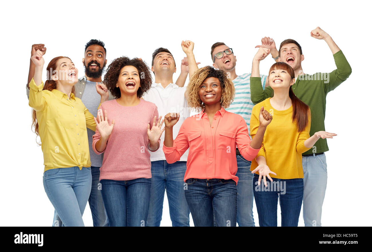 Happy group of people hi-res stock photography and images - Alamy