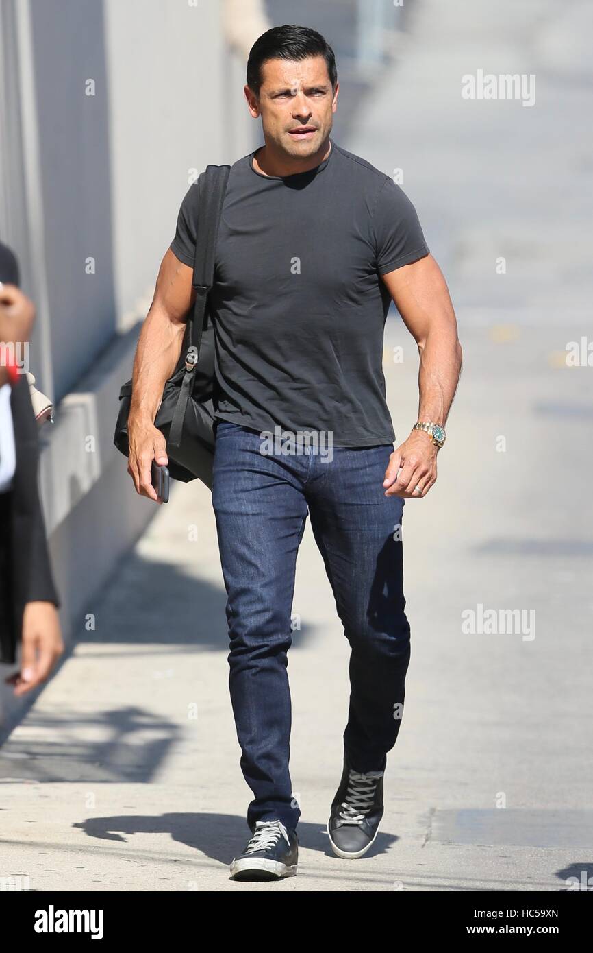 Mark Consuelos seen arriving at the ABC studios for 'Jimmy Kimmel Live ...