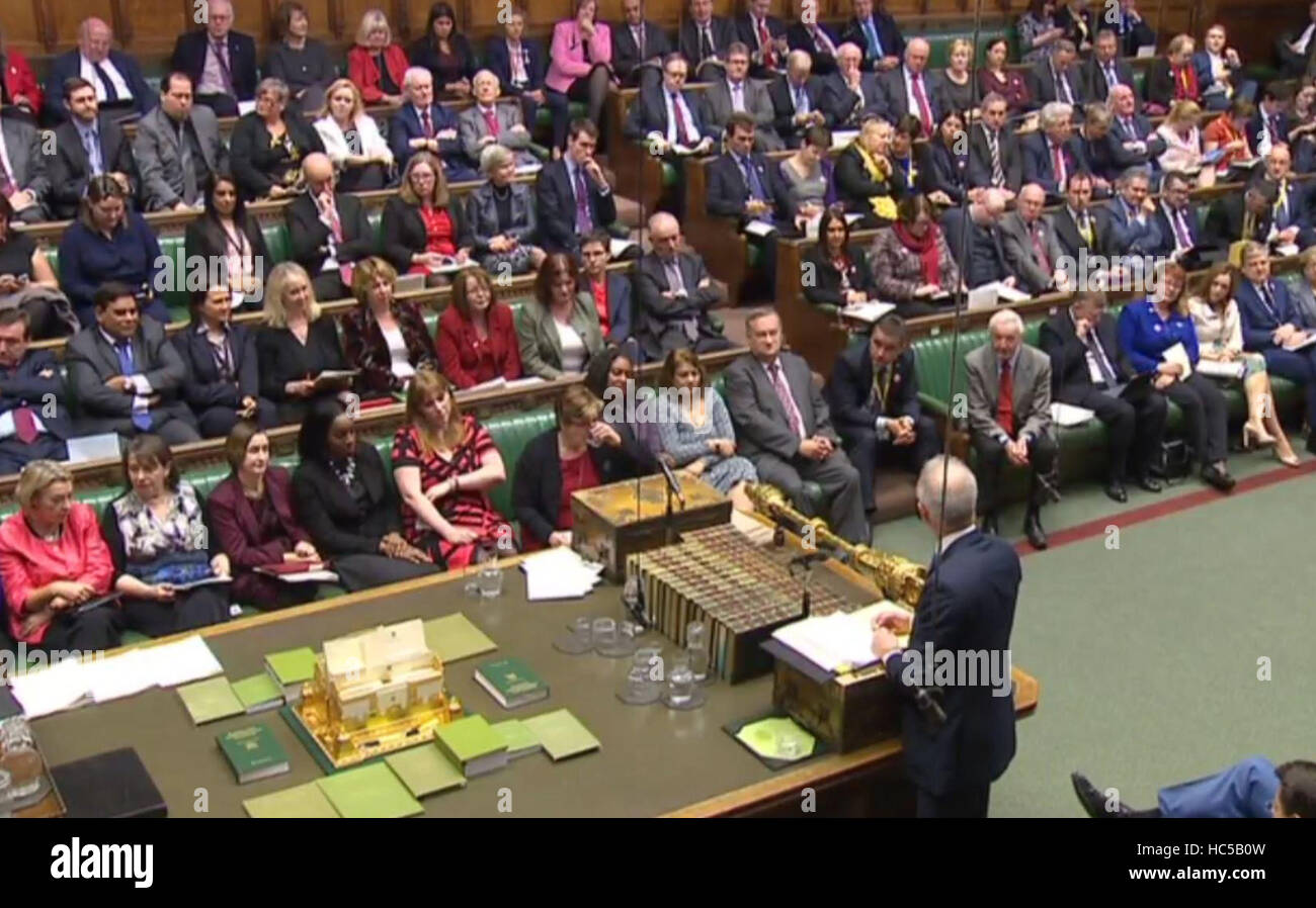 Leader of the House of Commons David Lidington speaks during Prime ...