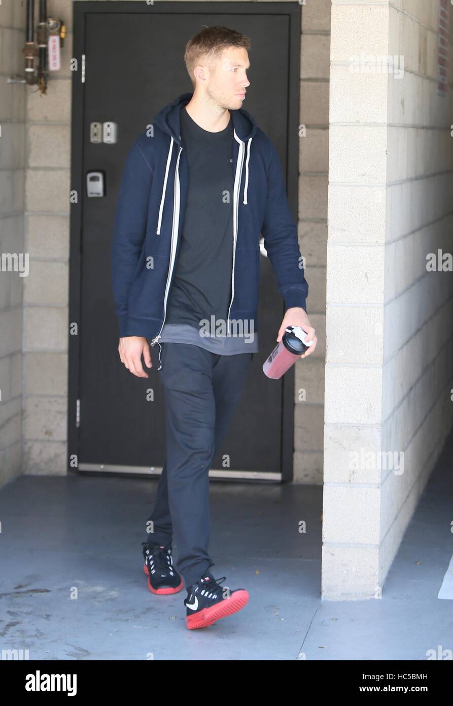 Calvin Harris leave a gym after a workout Featuring: Calvin Harris ...