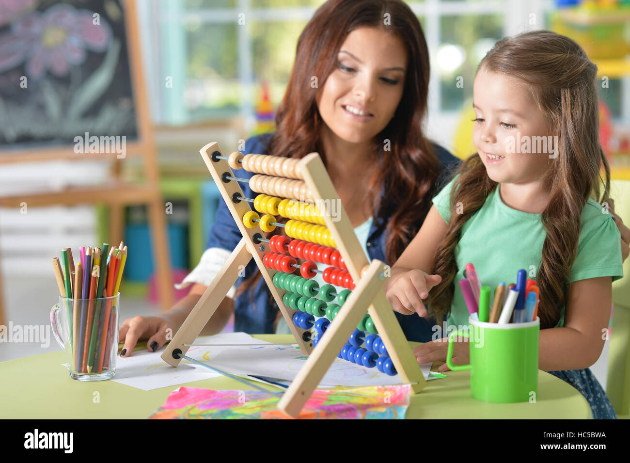 children at school in lessons Stock Photo - Alamy