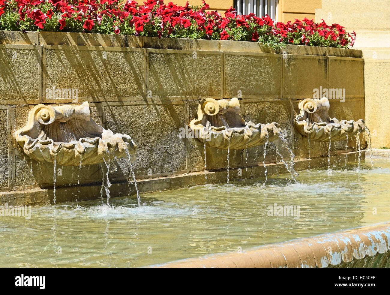 Fountain of a building Stock Photo - Alamy