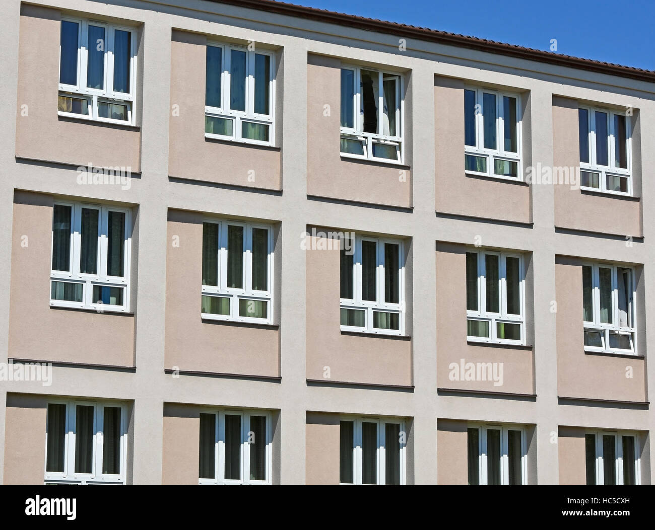 Windows of the elementary school building Stock Photo - Alamy
