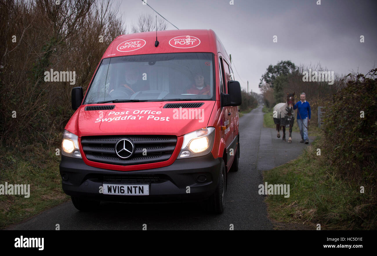 EDITORIAL USE ONLY Bangor Post Office postmaster, Brian Charlton ...