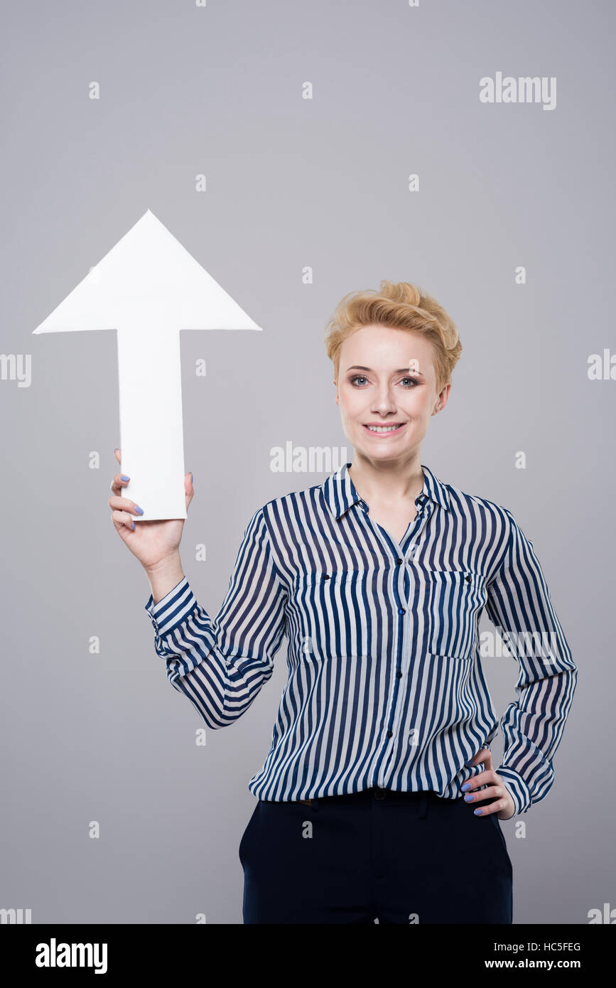 Arrow shows the top direction Stock Photo - Alamy