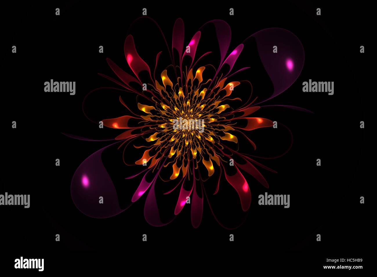 Abstract flower. Computer generated picture Stock Photo - Alamy