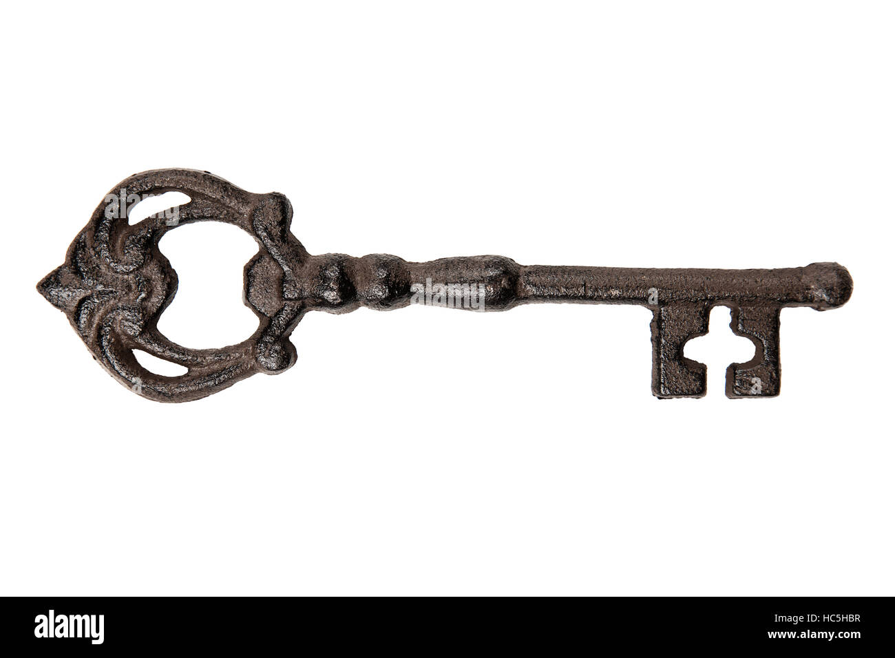 Closeup old metal key Cut Out Stock Images & Pictures - Alamy