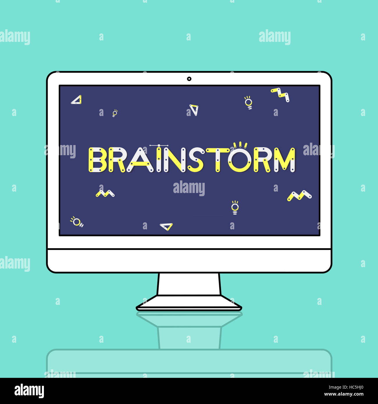 Geometric Font Brainstorm Ideas Concept Stock Photo - Alamy