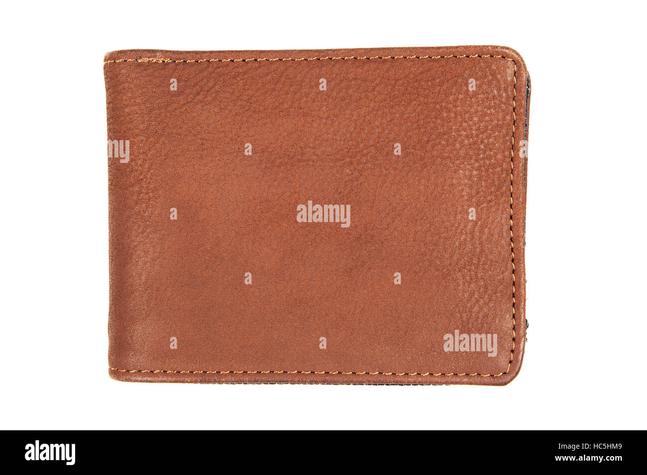 Brown leather wallet Stock Photo - Alamy