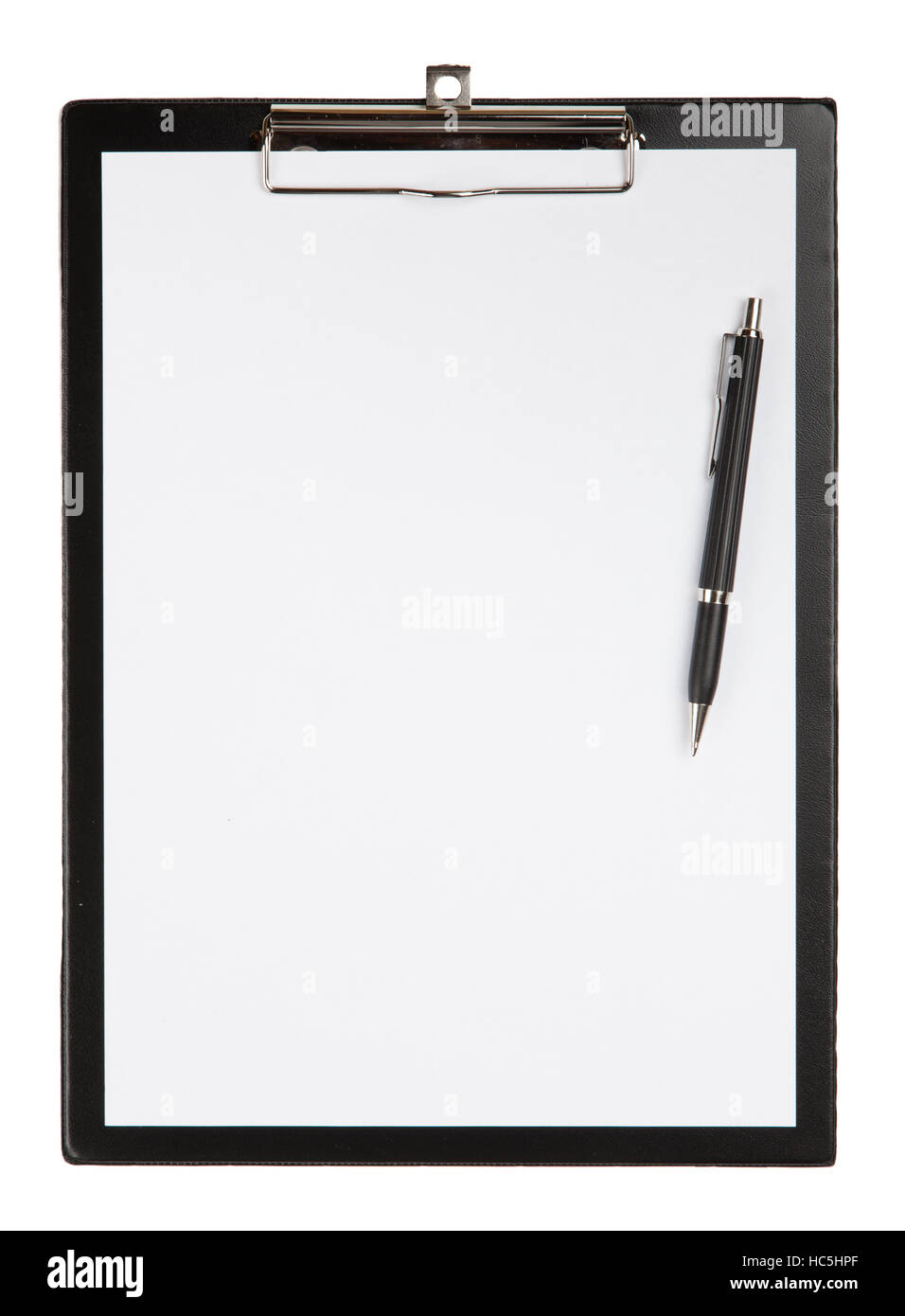 Paper clip on table Cut Out Stock Images & Pictures - Alamy