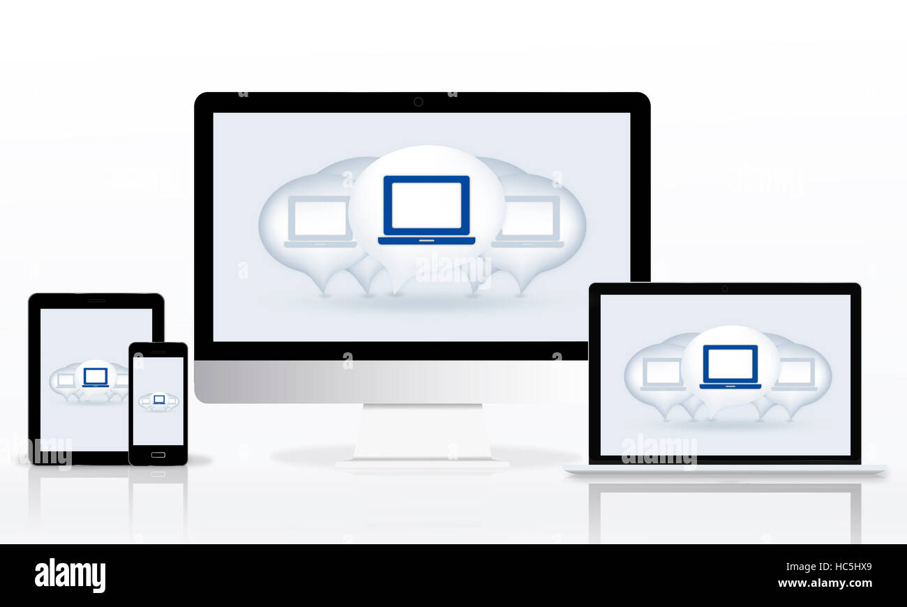 Computer Device Electronic Technology Concept Stock Photo - Alamy