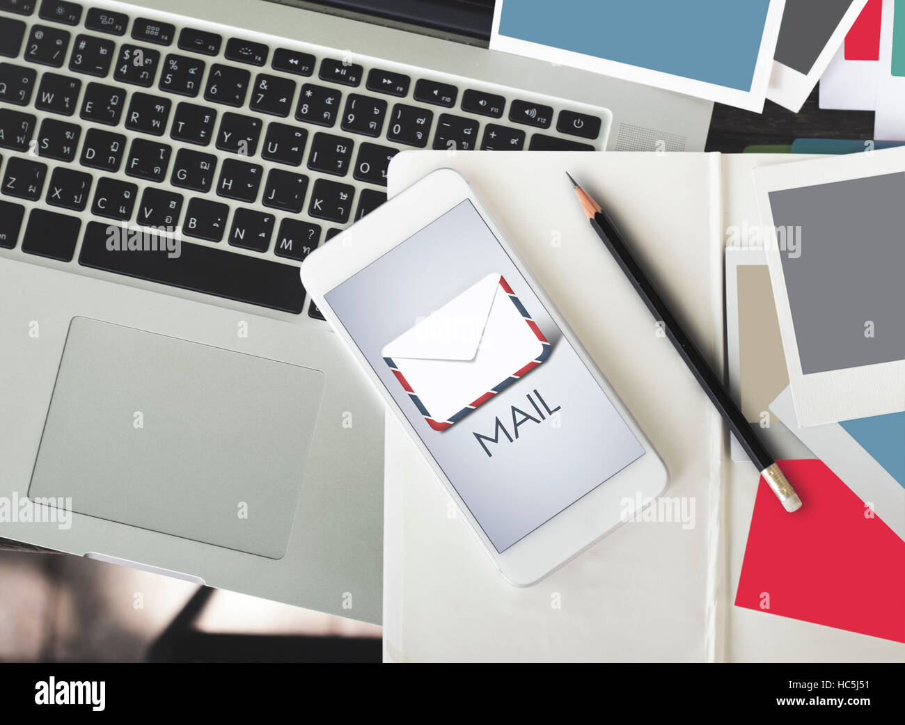 Mail Communication Letters Message Post Concept Stock Photo - Alamy