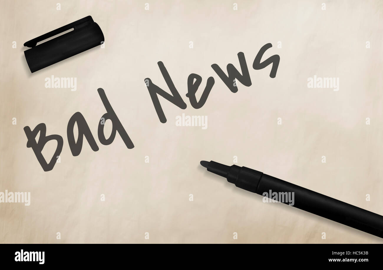 Bad News Sadness Depressed Frustration Terrifieed Concept Stock Photo ...