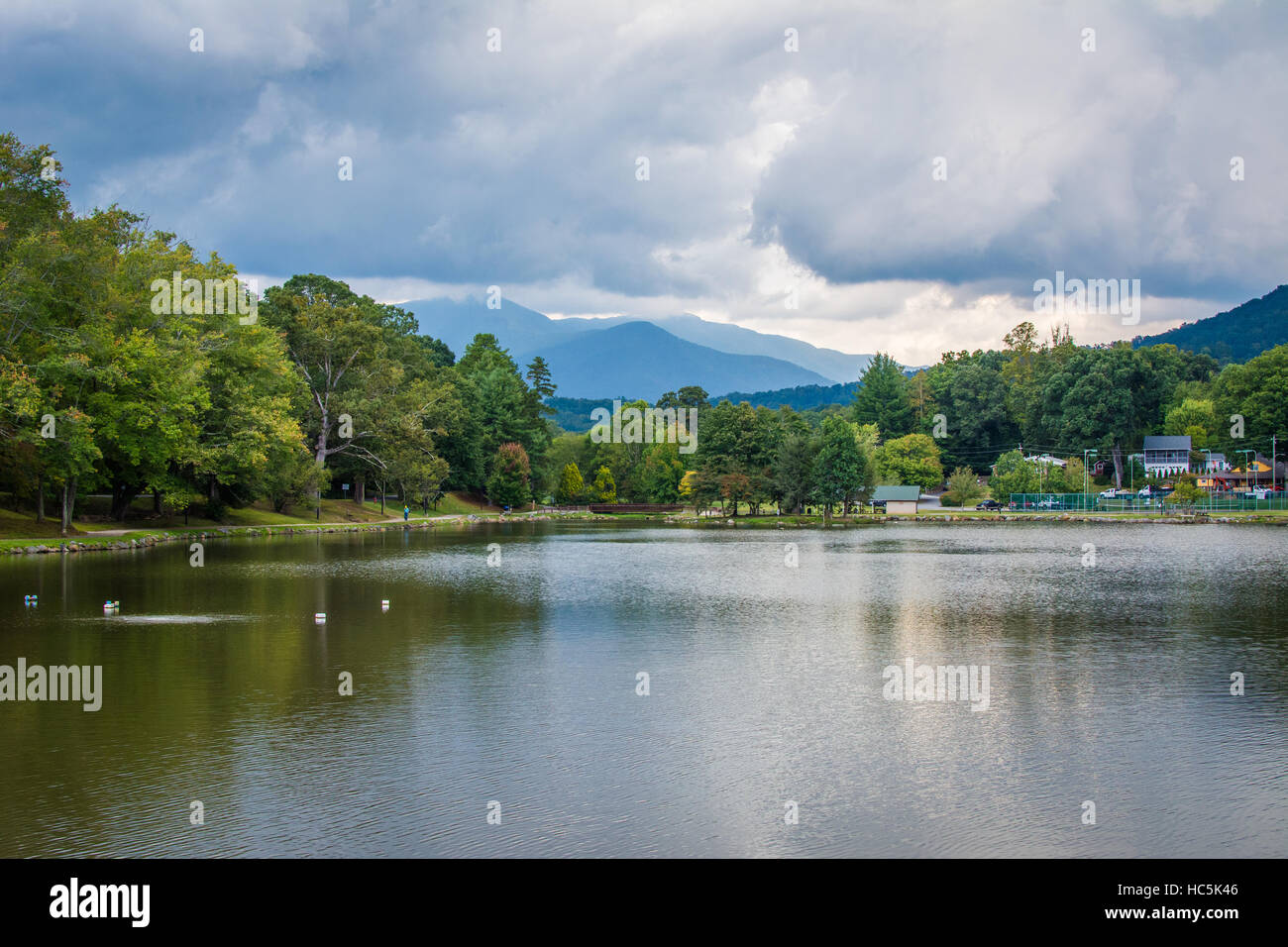 Lake Tomahawk, in Black Mountain, North Carolina Stock Photo - Alamy