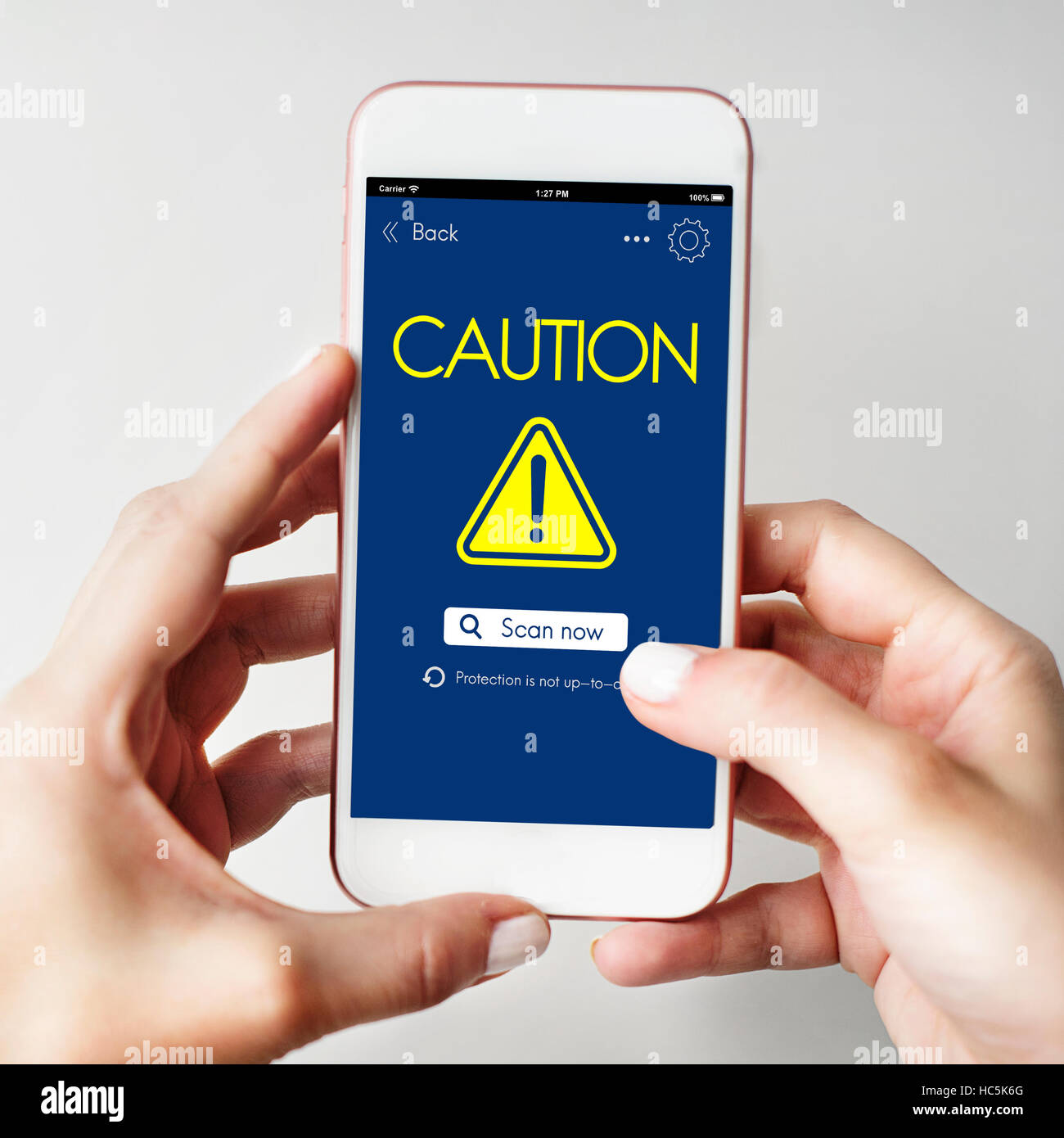 Caution Risk Danger Attention Concept Stock Photo - Alamy