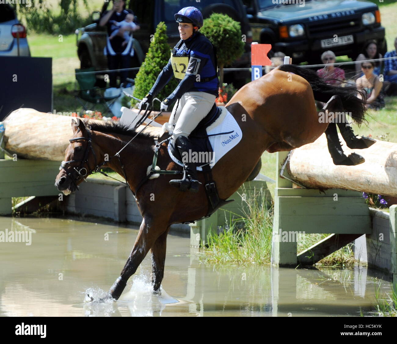 Zara Phillips competes on High Kingdom in the Showjumping at The ...