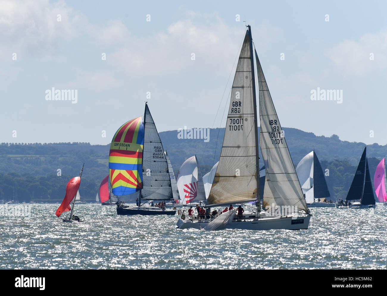 Cowes week sailing hi-res stock photography and images - Alamy