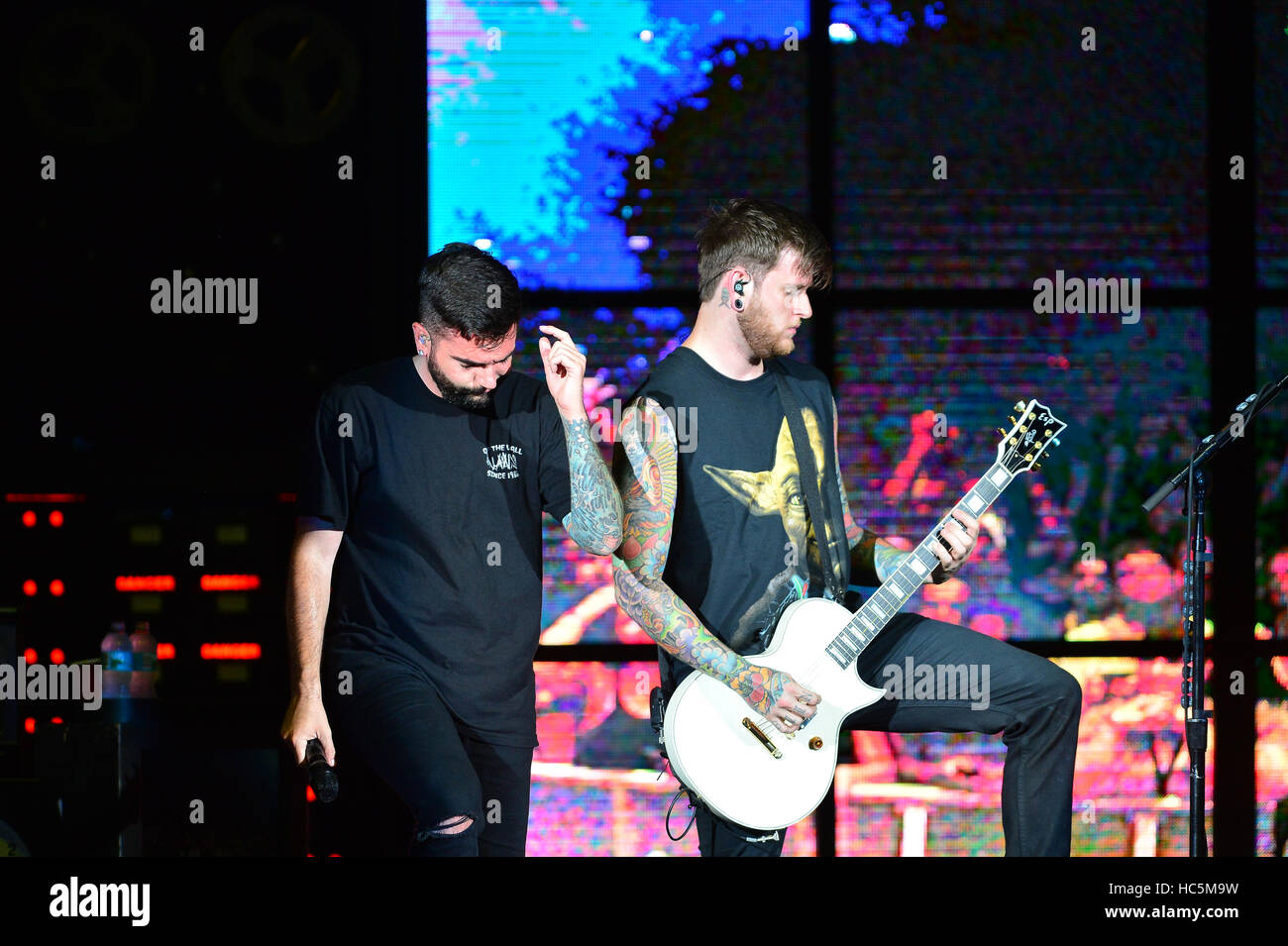 A Day To Remember performs at Perfect Vodka Amphitheatre Featuring ...