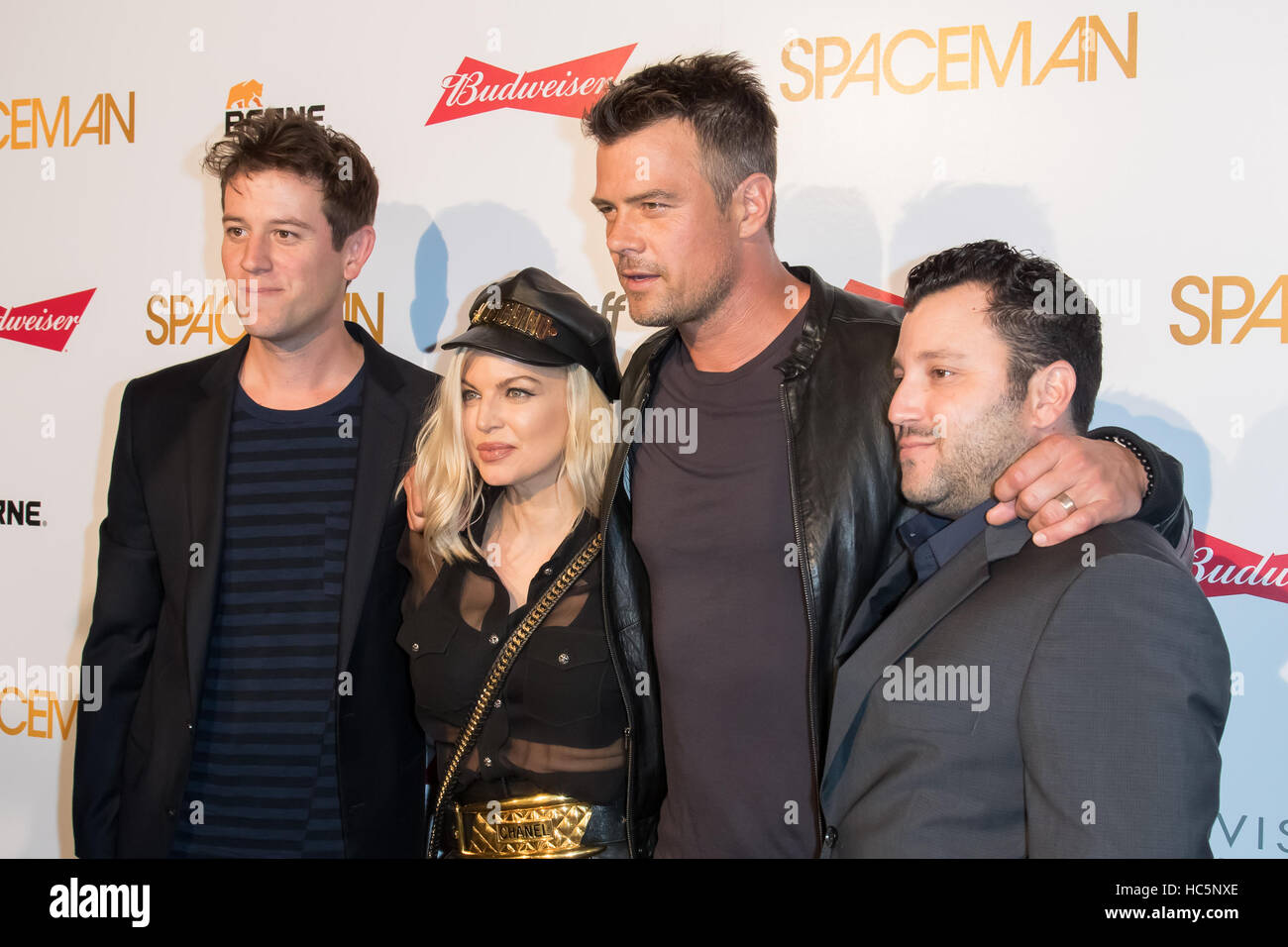 Ben Lyons, Fergie, Josh Duhamel and Brett Rapkin attending the premiere ...