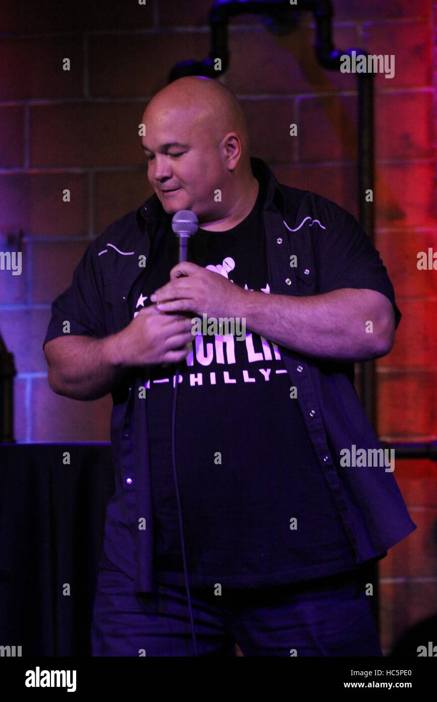 Robert Kelly performs stand up comedy at Punch Line Philly comedy club ...