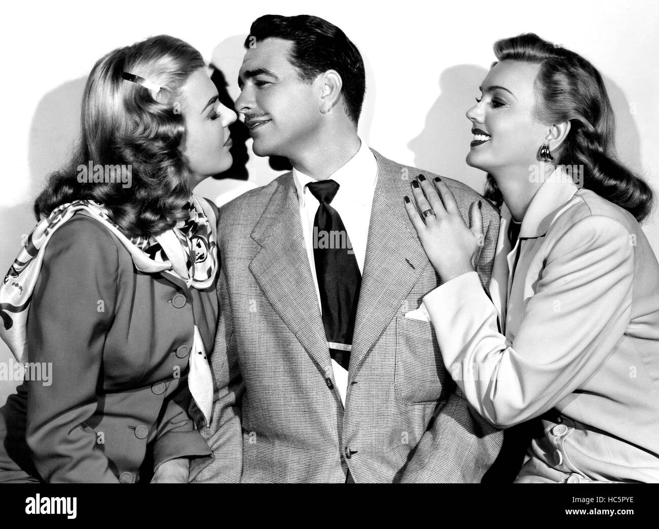 ROSES ARE RED, from left, Peggy Knudsen, Don Castle, Patricia Knight ...