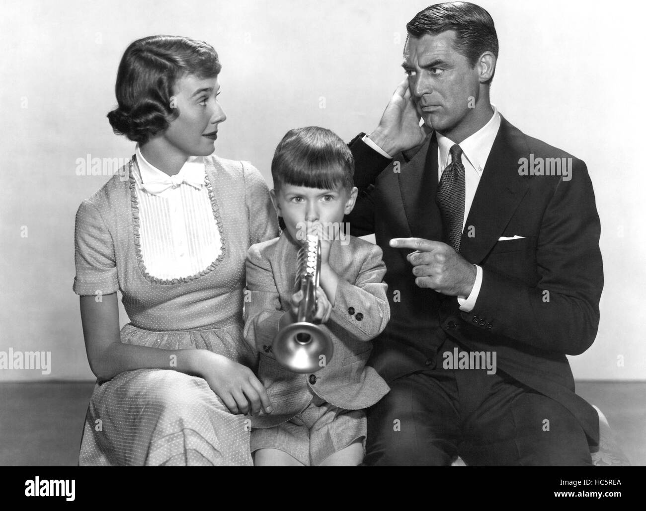 ROOM FOR ONE MORE, from left, Betsy Drake, George Winslow, Cary Grant ...