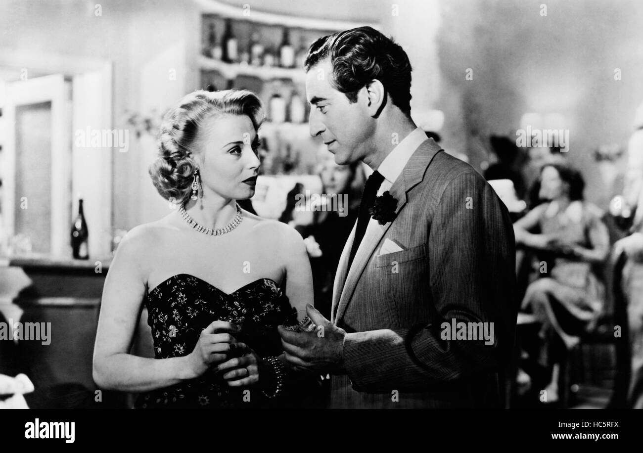 ROADHOUSE GIRL, from left: Sandra Dorne, Ferdy Mayne, 1954 Stock Photo ...