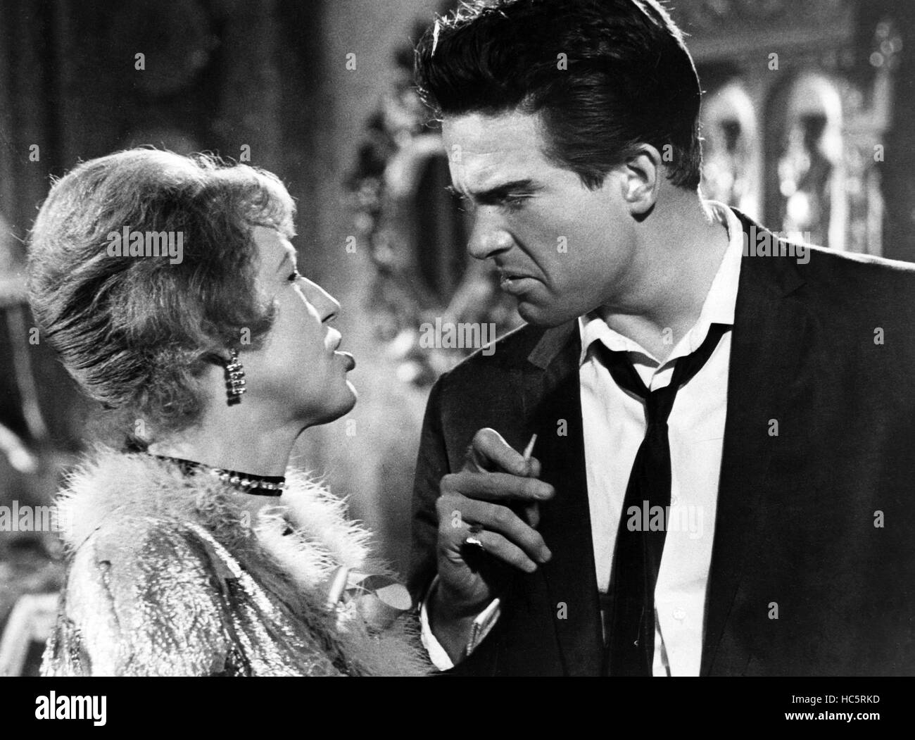 THE ROMAN SPRING OF MRS. STONE, Lotte Lenya, Warren Beatty, 1961 Stock ...