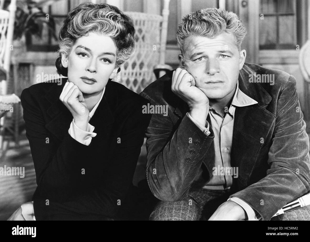 ROUGHLY SPEAKING, from left: Rosalind Russell, Jack Carson, 1945 Stock ...