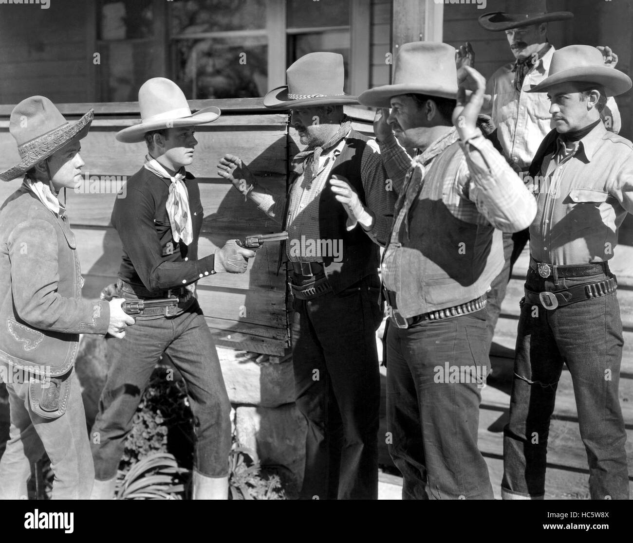 SADDLE ACES, Buzz Barton, Rex Bell, Stanley Blystone, Roger Williams ...