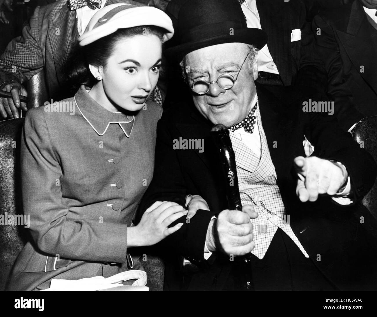 SALLY AND SAINT ANNE, from left, Ann Blyth, Edmund Gwenn, 1952 Stock ...