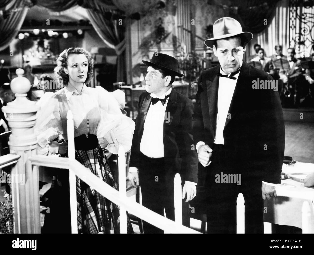 SAN ANTONIO ROSE, from left: Eve Arden, Shemp Howard, Lon Chaney Jr ...
