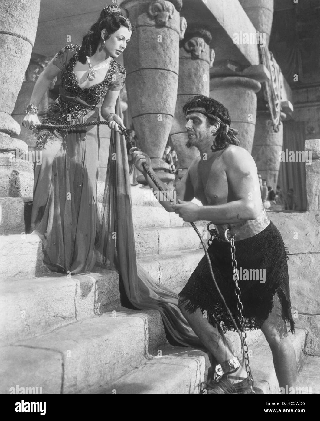 SAMSON AND DELILAH, (from left): Hedy Lamarr, Victor Mature, 1949 Stock Photo - Alamy