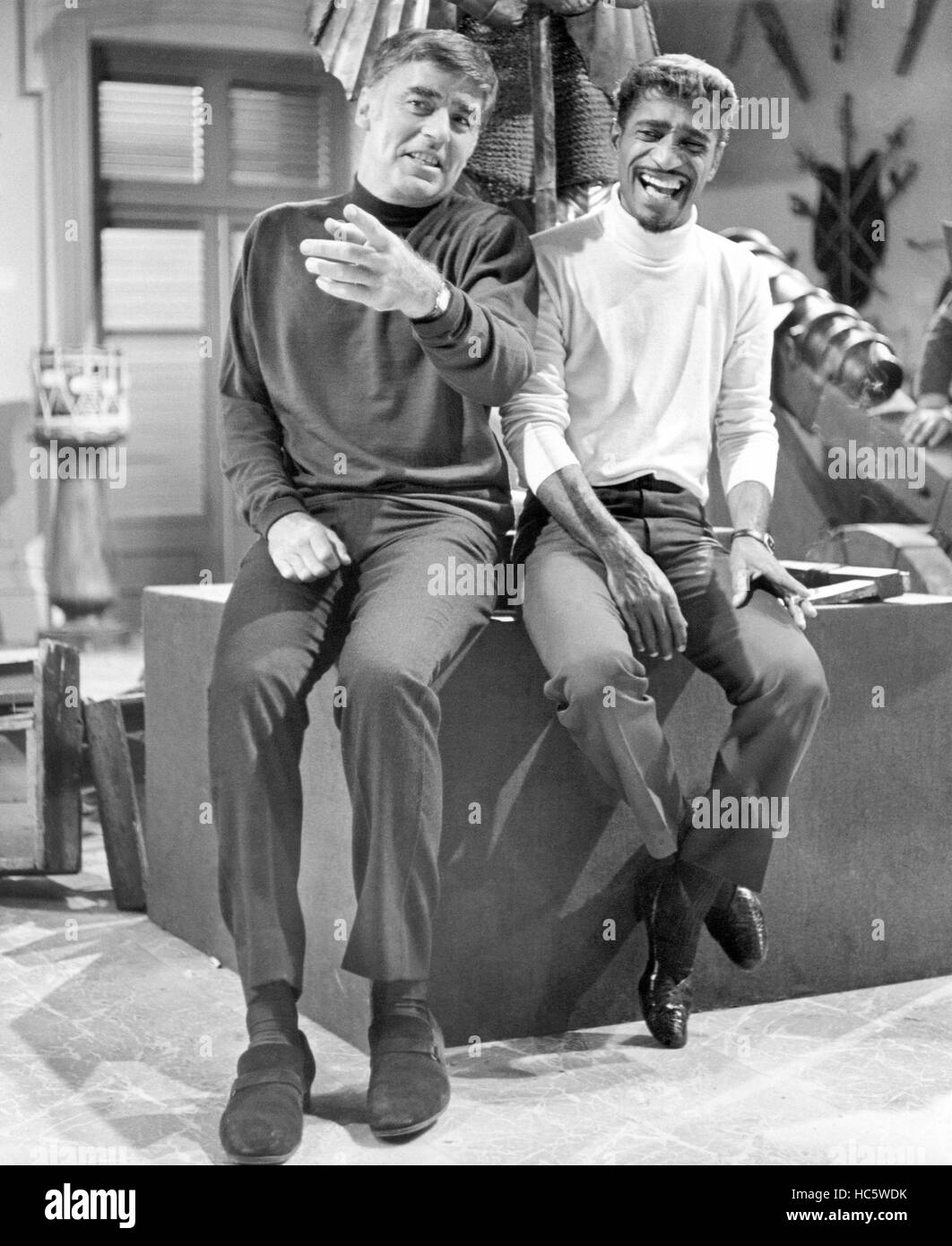 SALT AND PEPPER, from left: Peter Lawford, Sammy Davis Jr., 1968 Stock ...