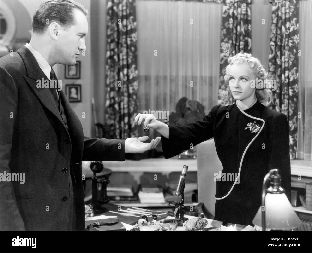 THE SAINT'S DOUBLE TROUBLE, George Sanders, Helene Whitney, 1940 Stock ...