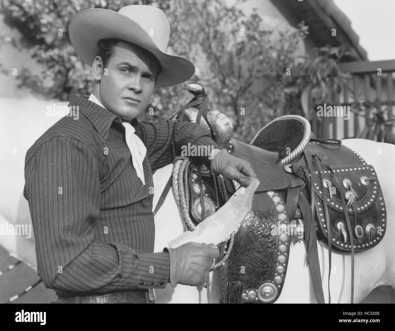 SANTA FE SADDLEMATES, Sunset Carson, 1945 Stock Photo - Alamy