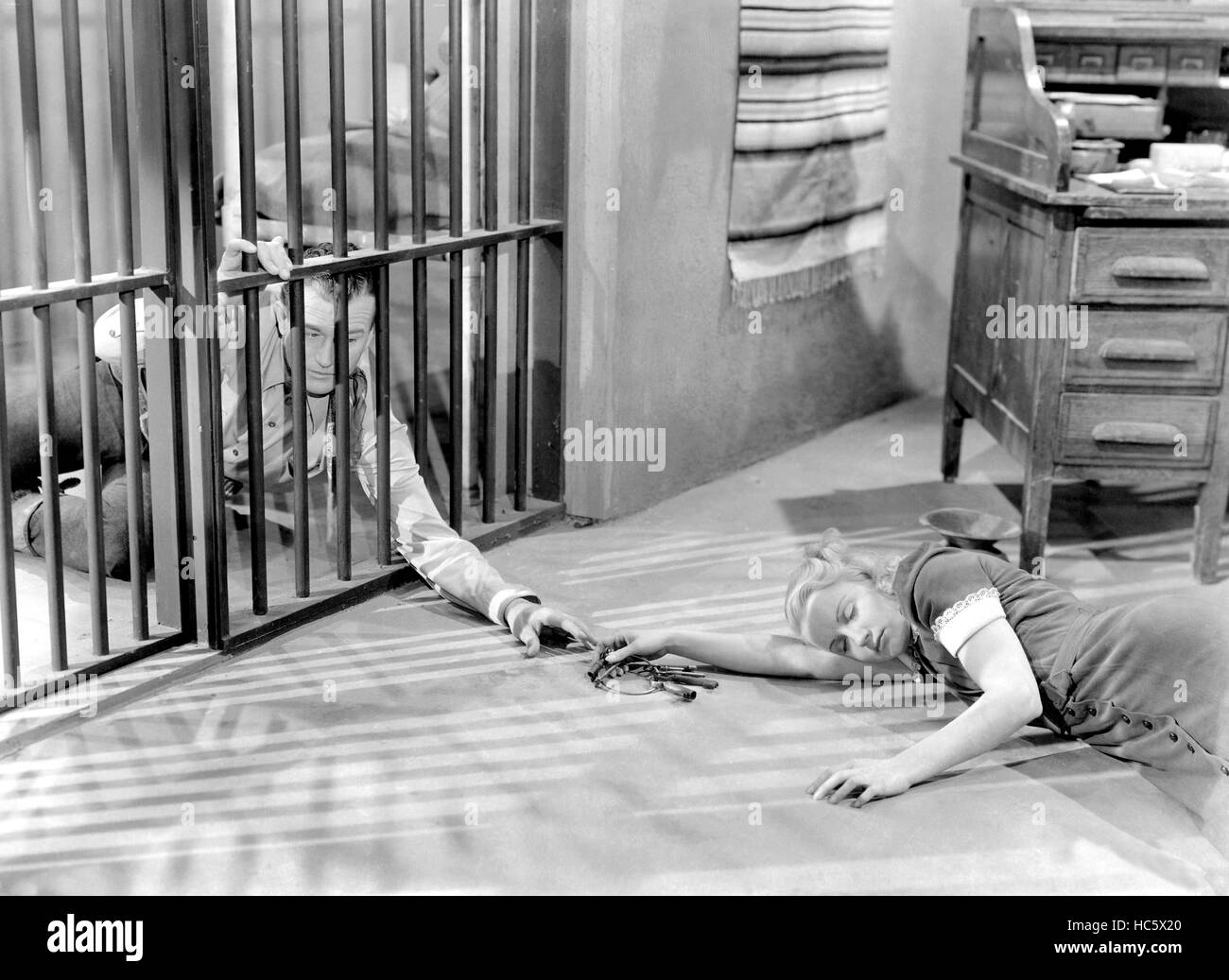 SANTA FE STAMPEDE, John Wayne, June Martel, 1938 Stock Photo - Alamy